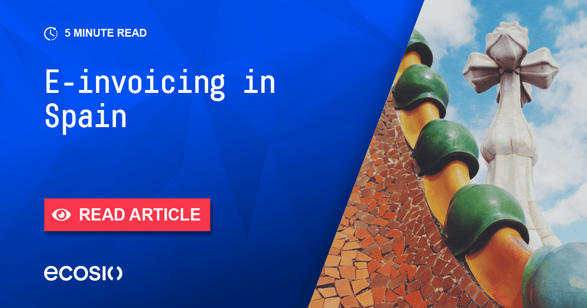 E-invoicing in Spain – ecosio