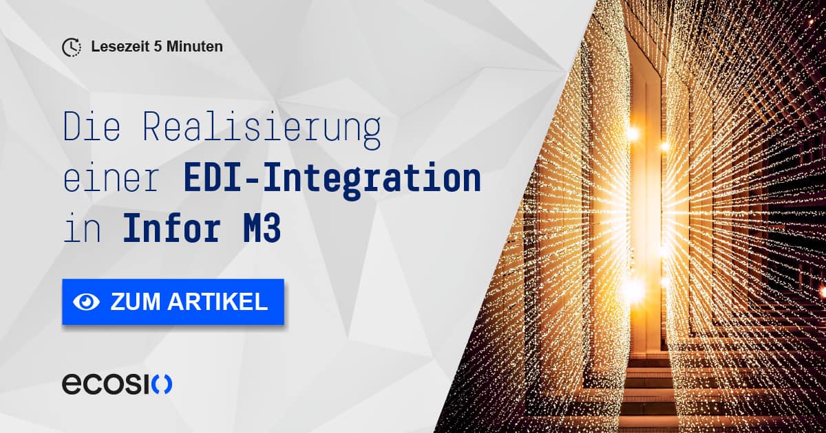 EDI-Integration mit Infor M3 – ecosio