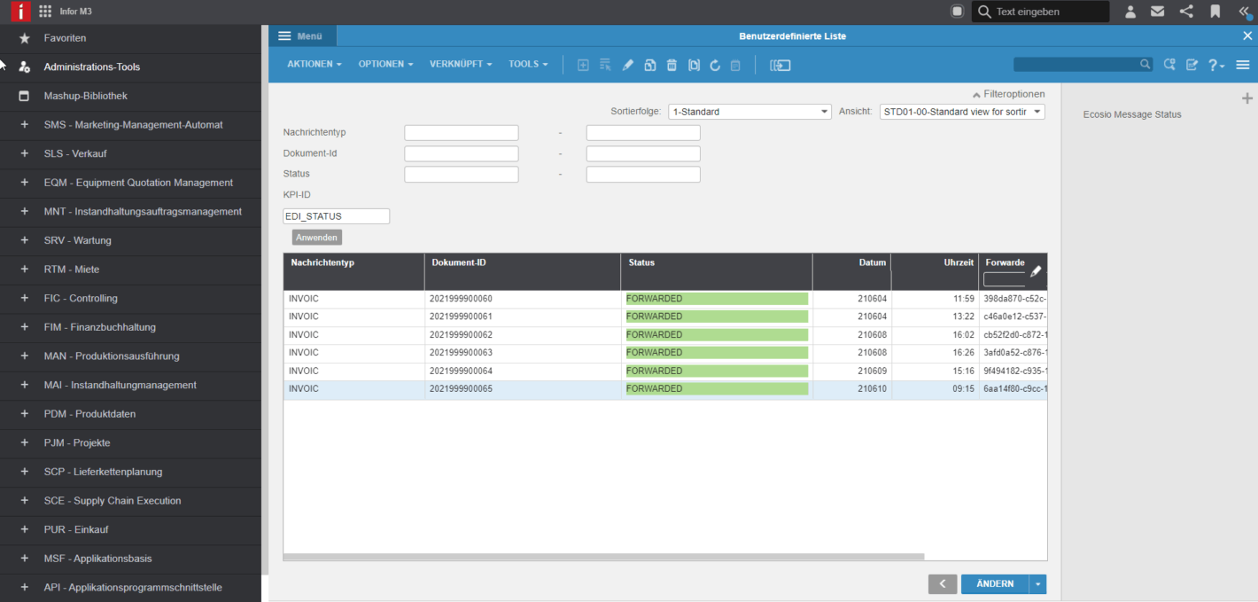 EDI-Integration mit Infor M3 – ecosio
