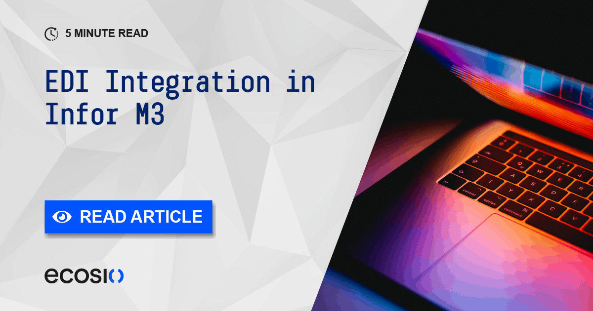 EDI Integration with Infor M3 – ecosio