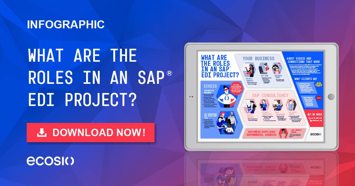 Infographic | What are the Roles in an SAP® EDI Project? – ecosio