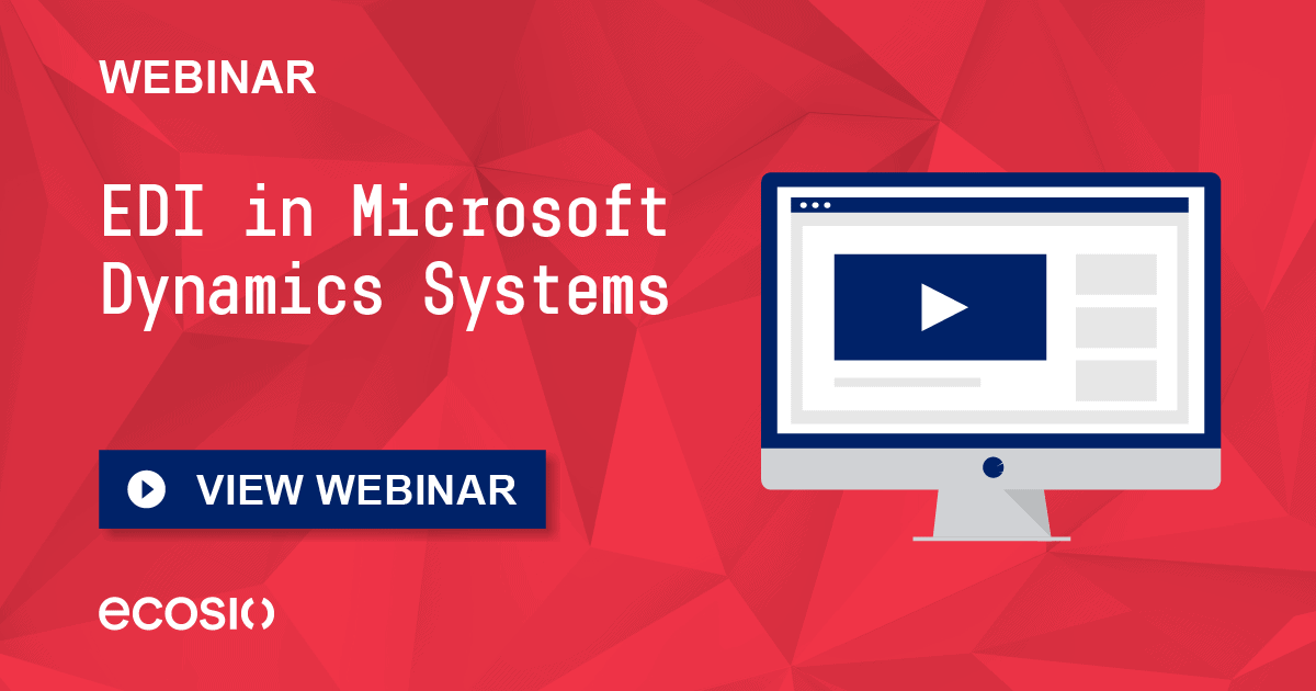 ⏰ Webinar | EDI in Microsoft Dynamics Systems – ecosio