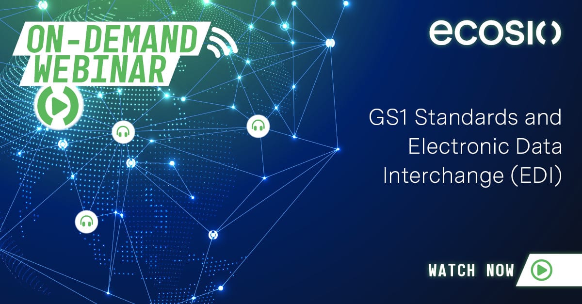 ⏰ Webinar | GS1 Standards and Electronic Data Interchange (EDI) – ecosio ⏰ Webinar | GS1 Standards and Electronic Data Interchange (EDI) – ecosio