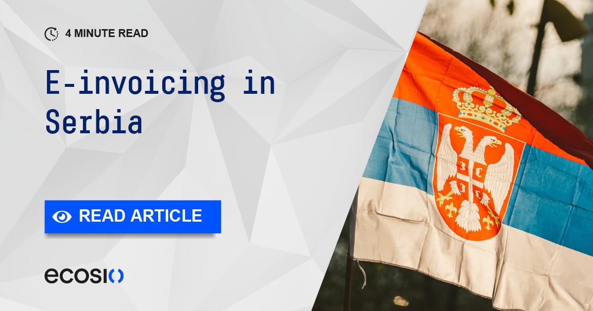 E-invoicing in Serbia – ecosio