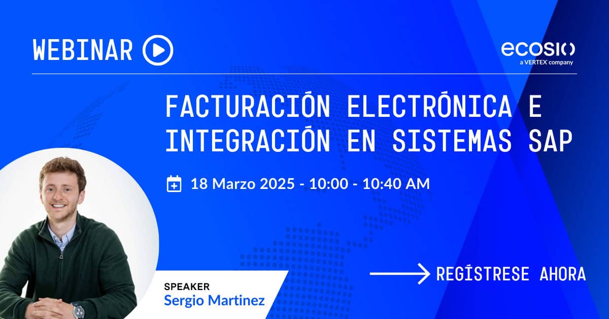 Webinar | Facturación Electrónica e Integración en Sistemas SAP – ecosio