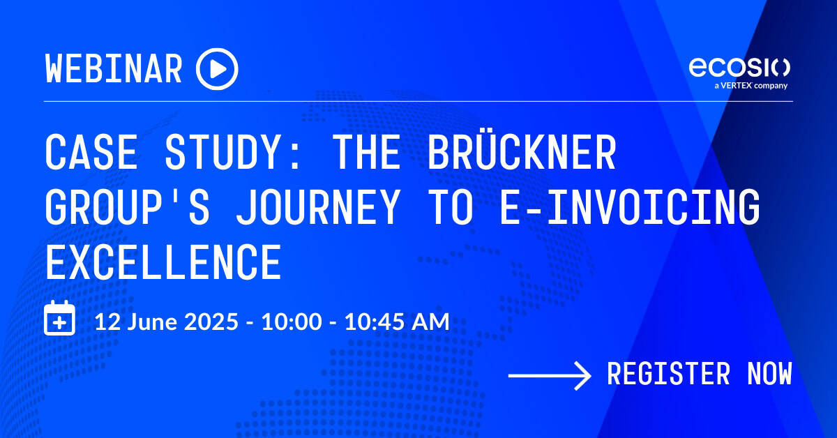 Webinar | Case Study: The Brückner Group’s Journey to E-invoicing Excellence – ecosio